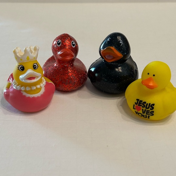 Toys | Glitter Rubber Ducks Jesus Lives You Princess Duck Lot Jeep ...